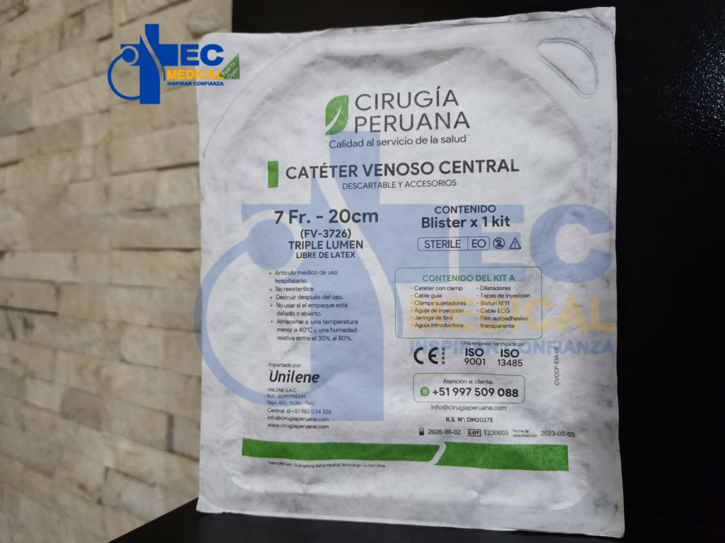 Catéter Venoso Central Cirugía Peruana – Tec Medical Perú